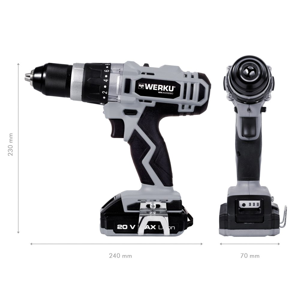 Taladro Atornillador-Percutor Inalámbrico 20 V - Werku