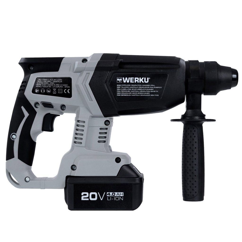 Taladro Martillo Demoledor Inalámbrico 20 V - Werku