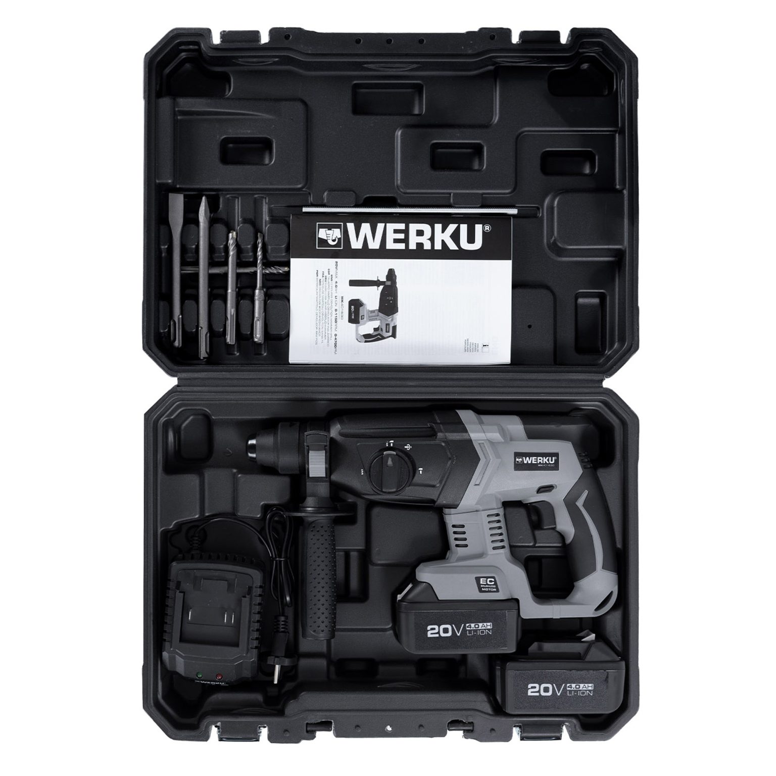 Taladro Martillo Demoledor Inalámbrico 20 V - Werku